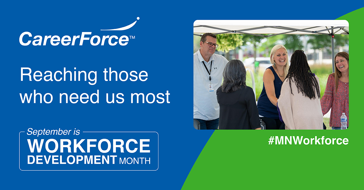Workforce Development Month graphics for LinkedIn | CareerForce